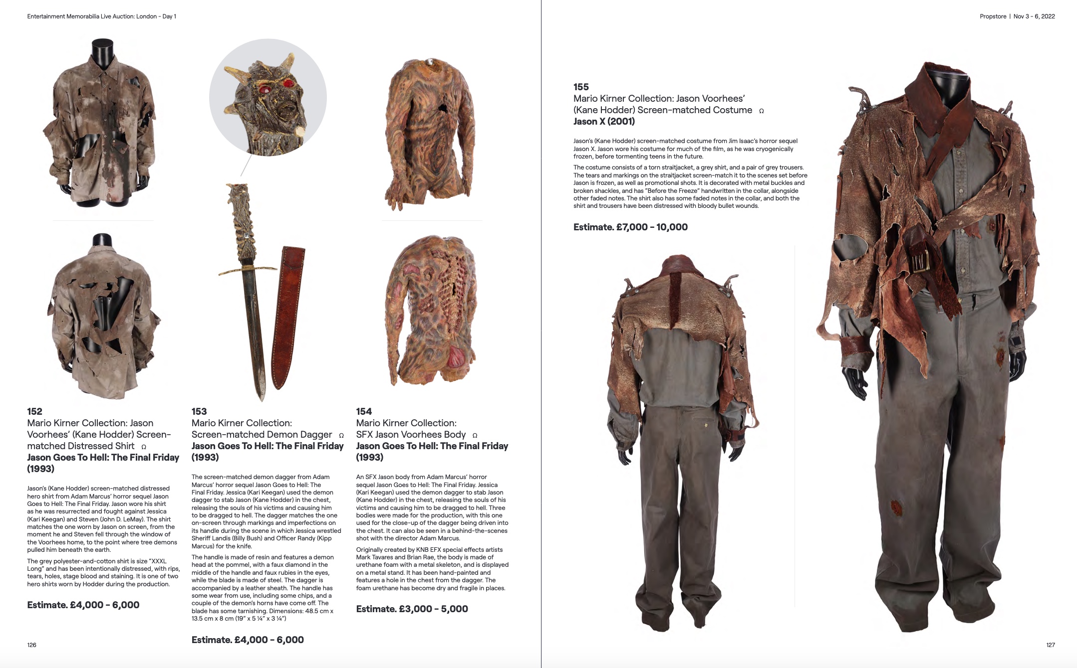 Some great screen used Jason items from various films up for auction in ...